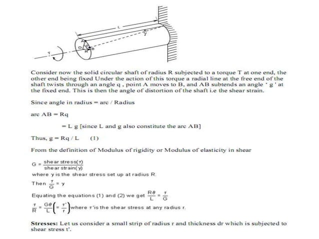 Unit 2 torsion and springs | PPTX | Physics | Science