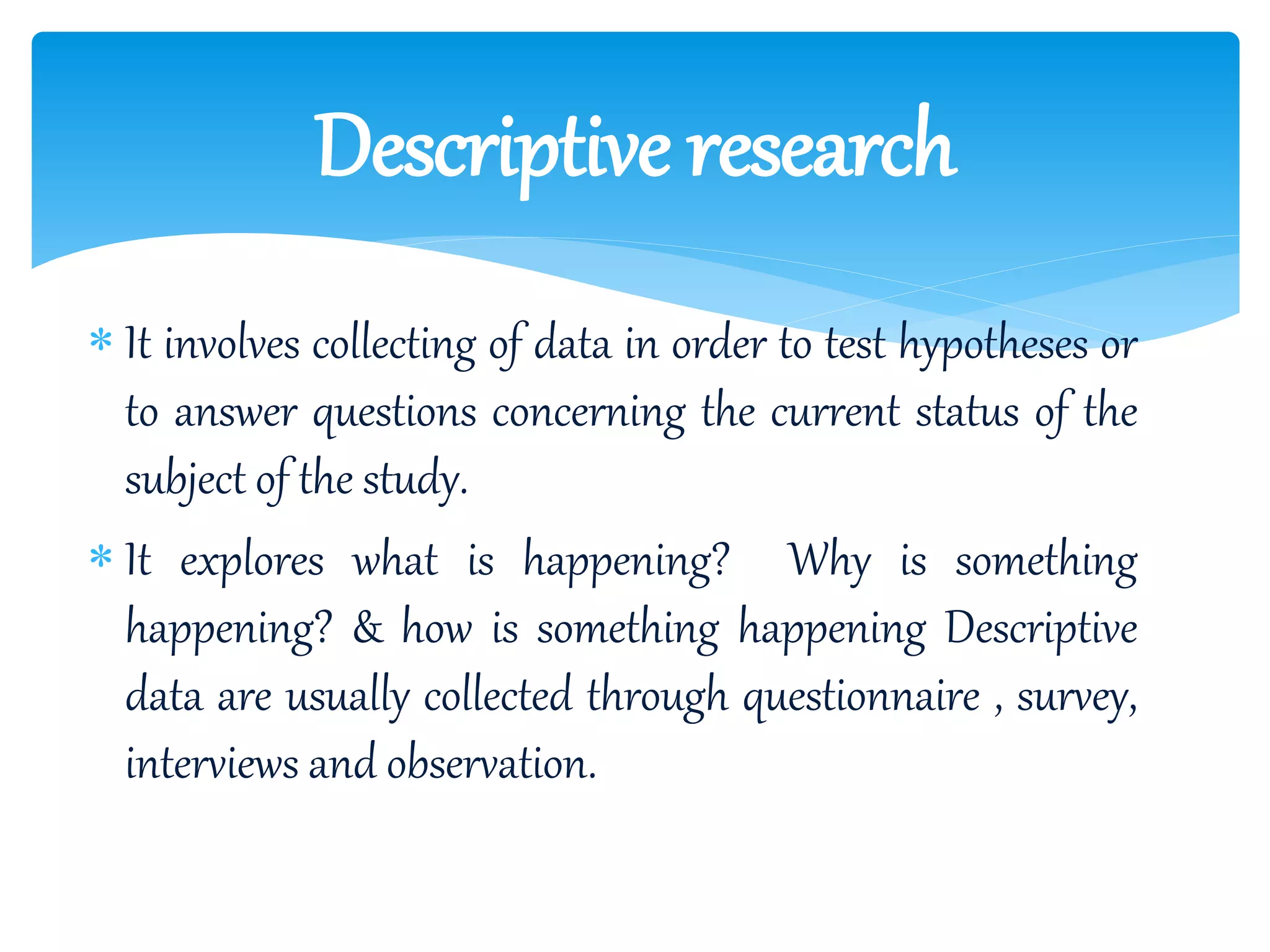 Unit 2 types of research | PPTX | Primary Education | Education
