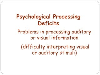 UNDERSTANDING LEARNING DISABILITIES | PPT