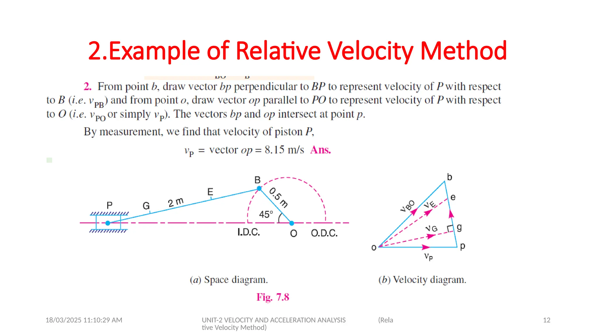 Unit-2 Velocity and Acceleration Analysis (Relative Velocity Method).pptx