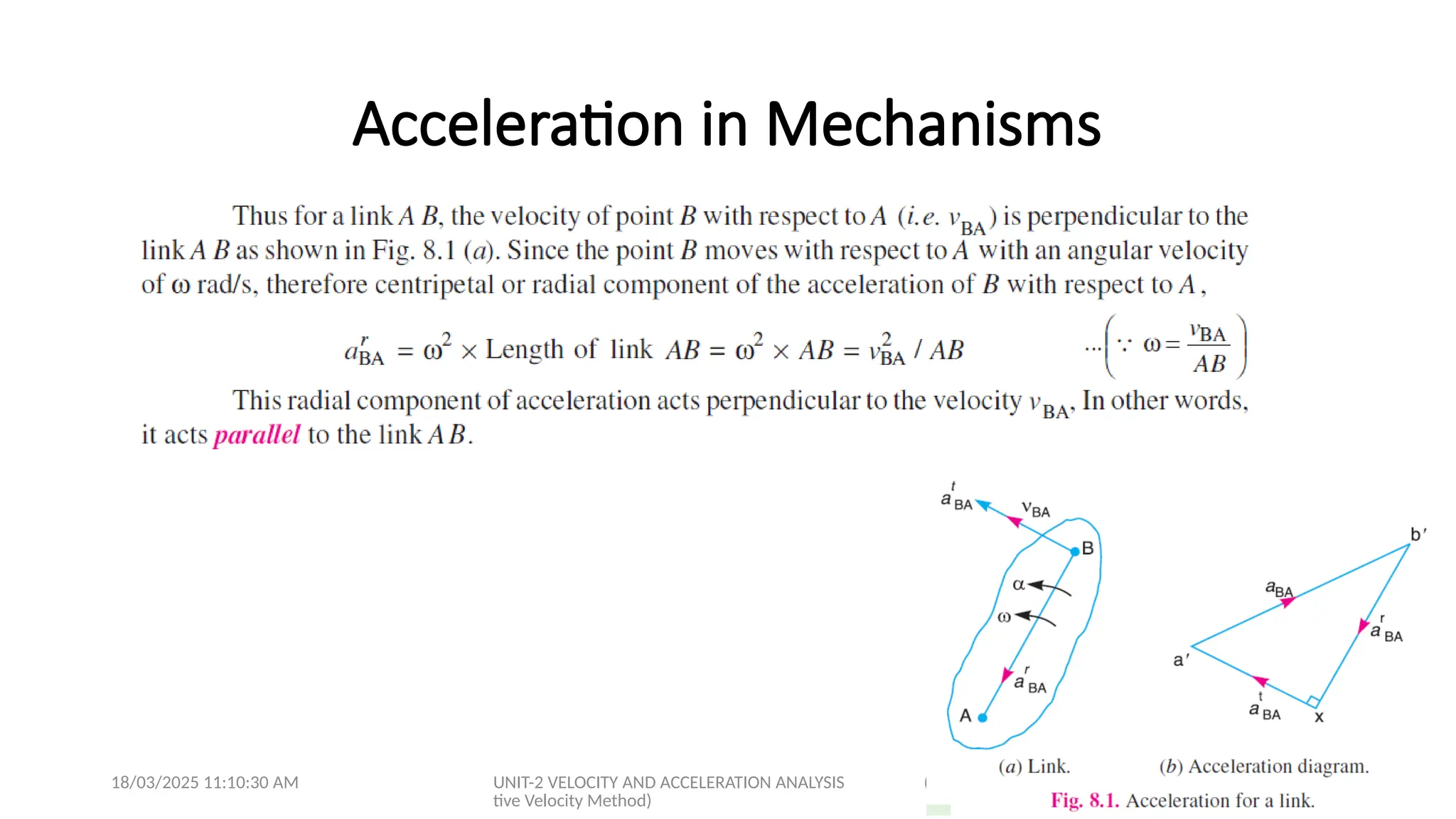 Unit-2 Velocity and Acceleration Analysis (Relative Velocity Method).pptx