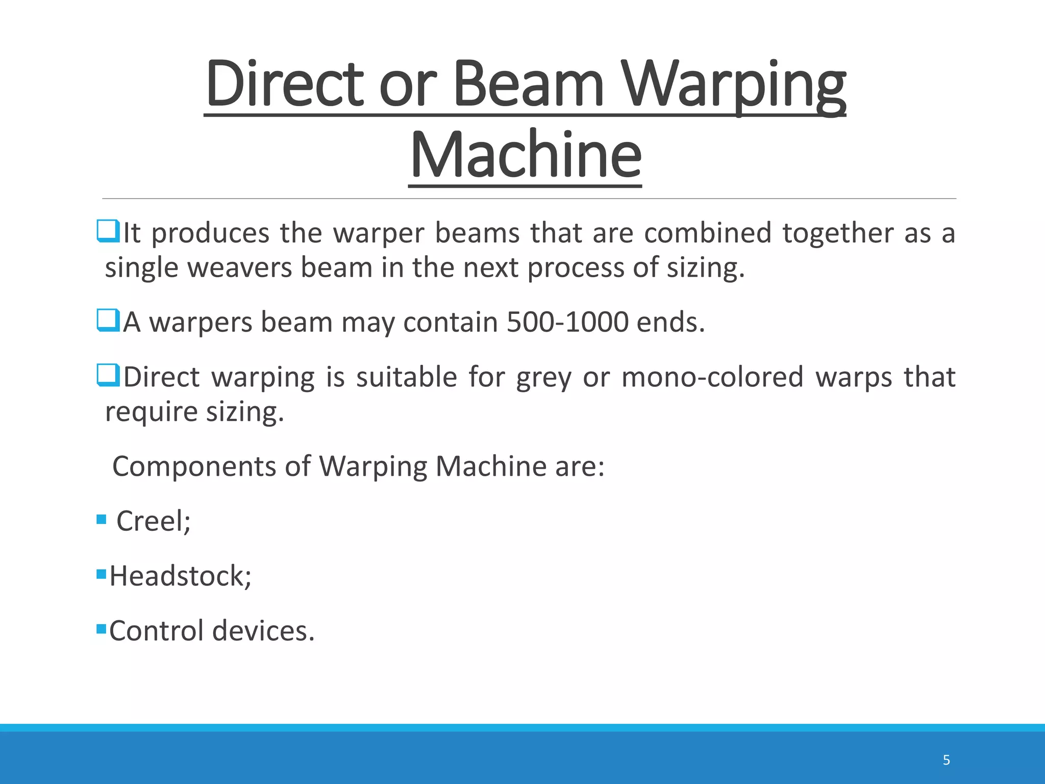 textile warping | PDF