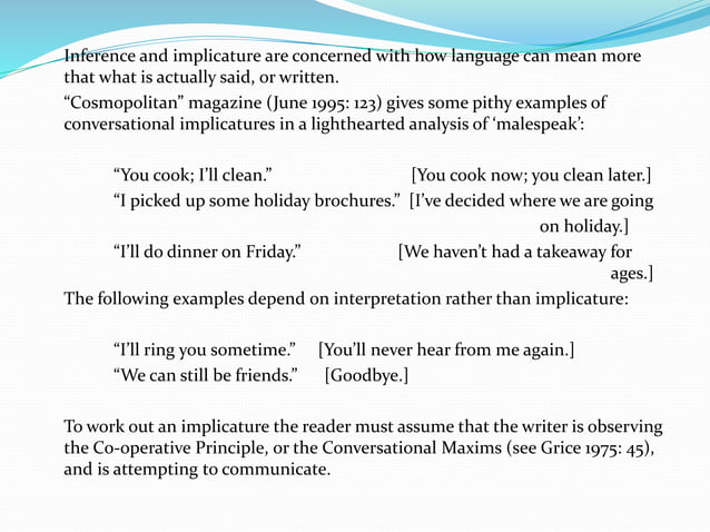 Pragmatics and Discourse , context & speech acts | PPTX