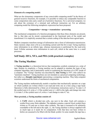 Cognitive Science Unit 3 | PDF