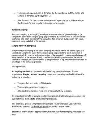 Unit 3 Sampling | DOCX