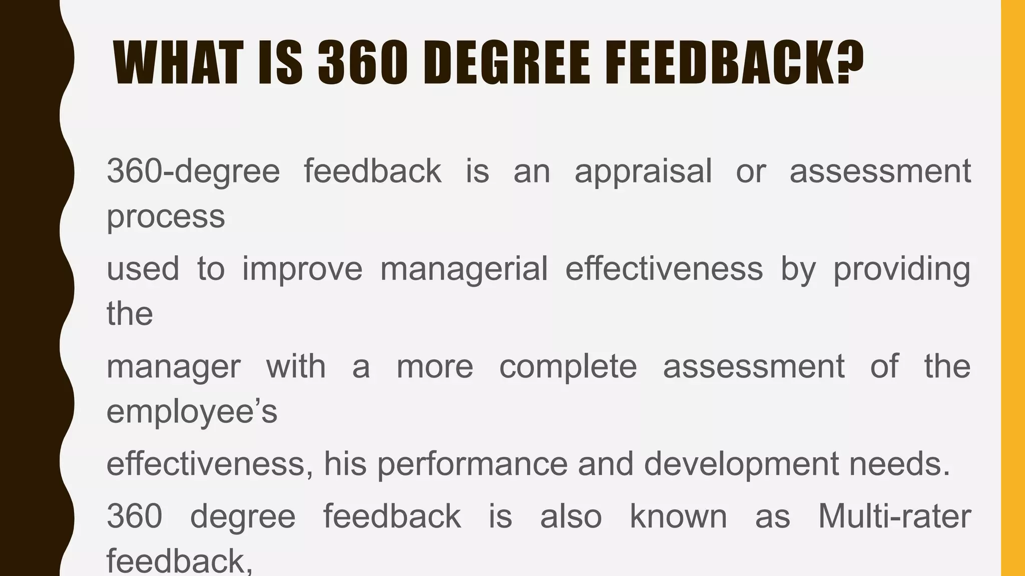 360 Degree feedback system | PPTX