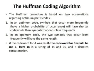 DCDR Unit-3 Huffman Coding | PPT