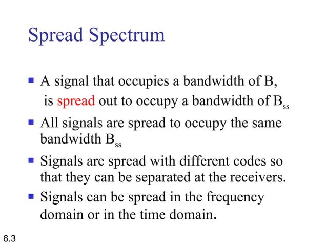 SPREAD SPECTRUM | PPT | Computer Networking | Computing