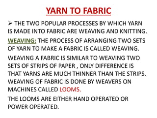 FIBRE TO FABRIC | PPTX