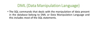 DBMS Unit - 3 - Relational query languages | PPT