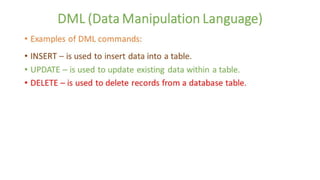 DBMS Unit - 3 - Relational query languages | PPT