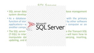 DBMS Unit - 3 - Relational query languages | PPT