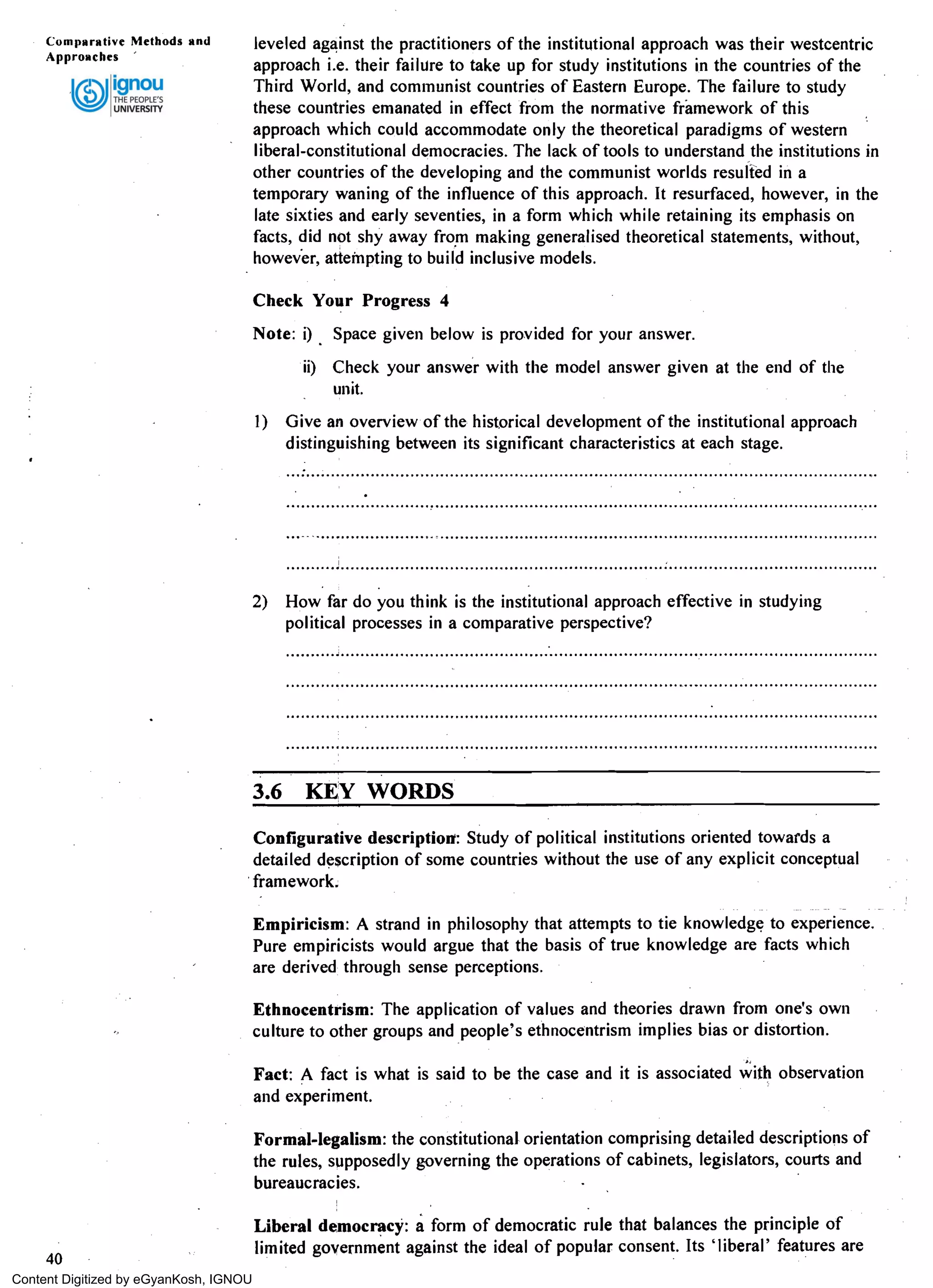 Unit 3 Comparative methods and Approaches | PDF