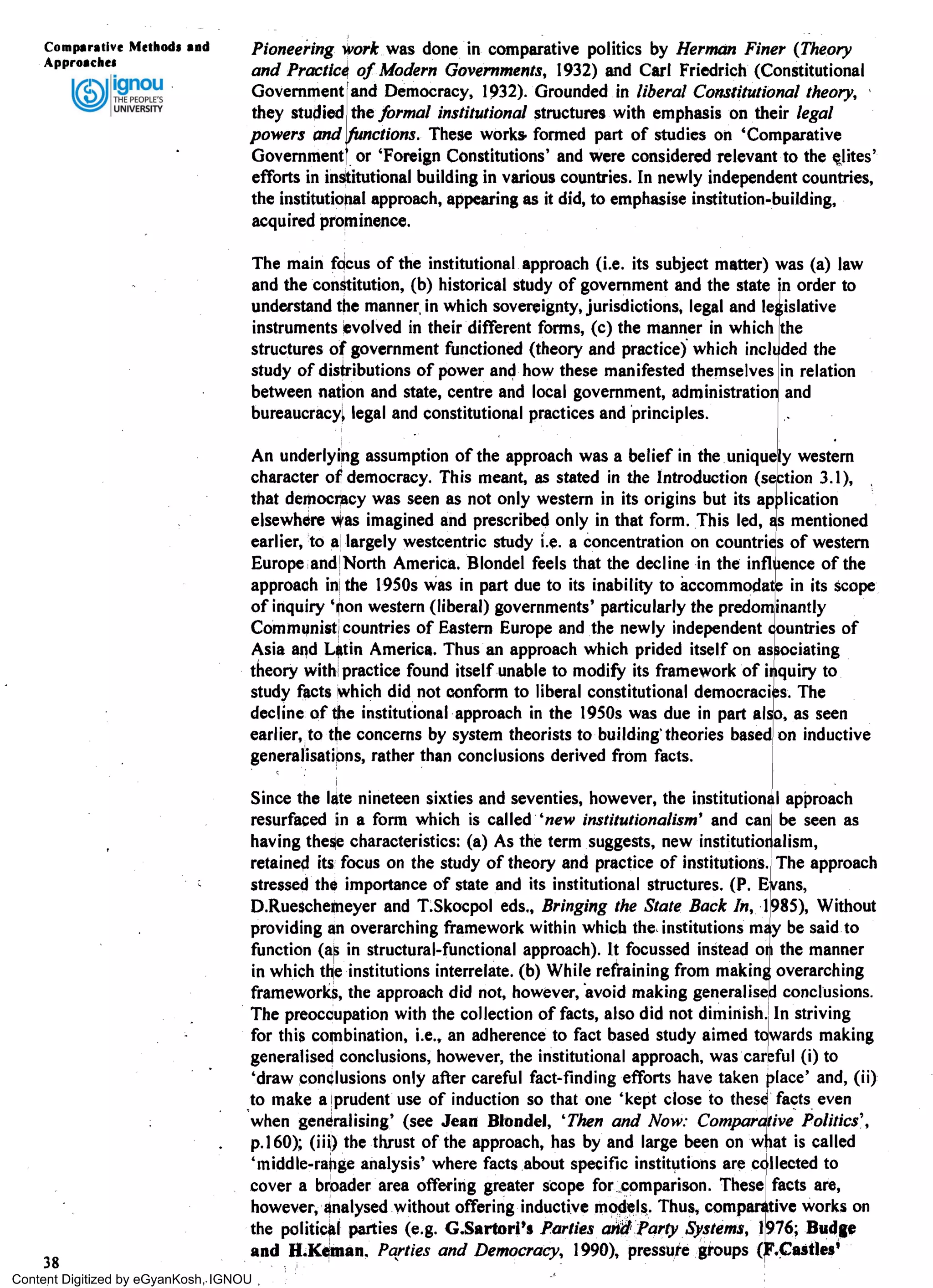 Unit 3 Comparative methods and Approaches | PDF