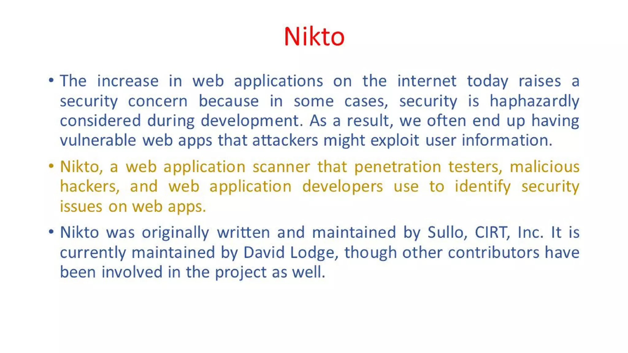 Cyber Security - Unit - 3 - Web Application Tools Scanning for web vulnerabilities Tools | PDF
