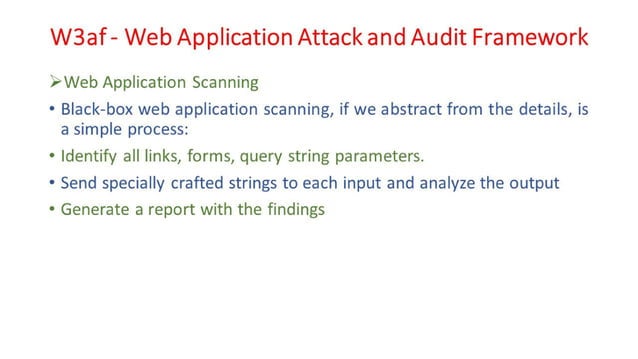 Cyber Security - Unit - 3 - Web Application Tools Scanning for web vulnerabilities Tools | PDF
