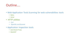 Cyber Security - Unit - 3 - Web Application Tools Scanning for web vulnerabilities Tools | PDF