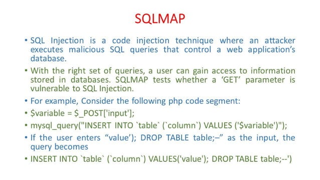 Cyber Security - Unit - 3 - Web Application Tools Scanning for web vulnerabilities Tools | PDF