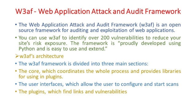 Cyber Security - Unit - 3 - Web Application Tools Scanning for web vulnerabilities Tools | PDF