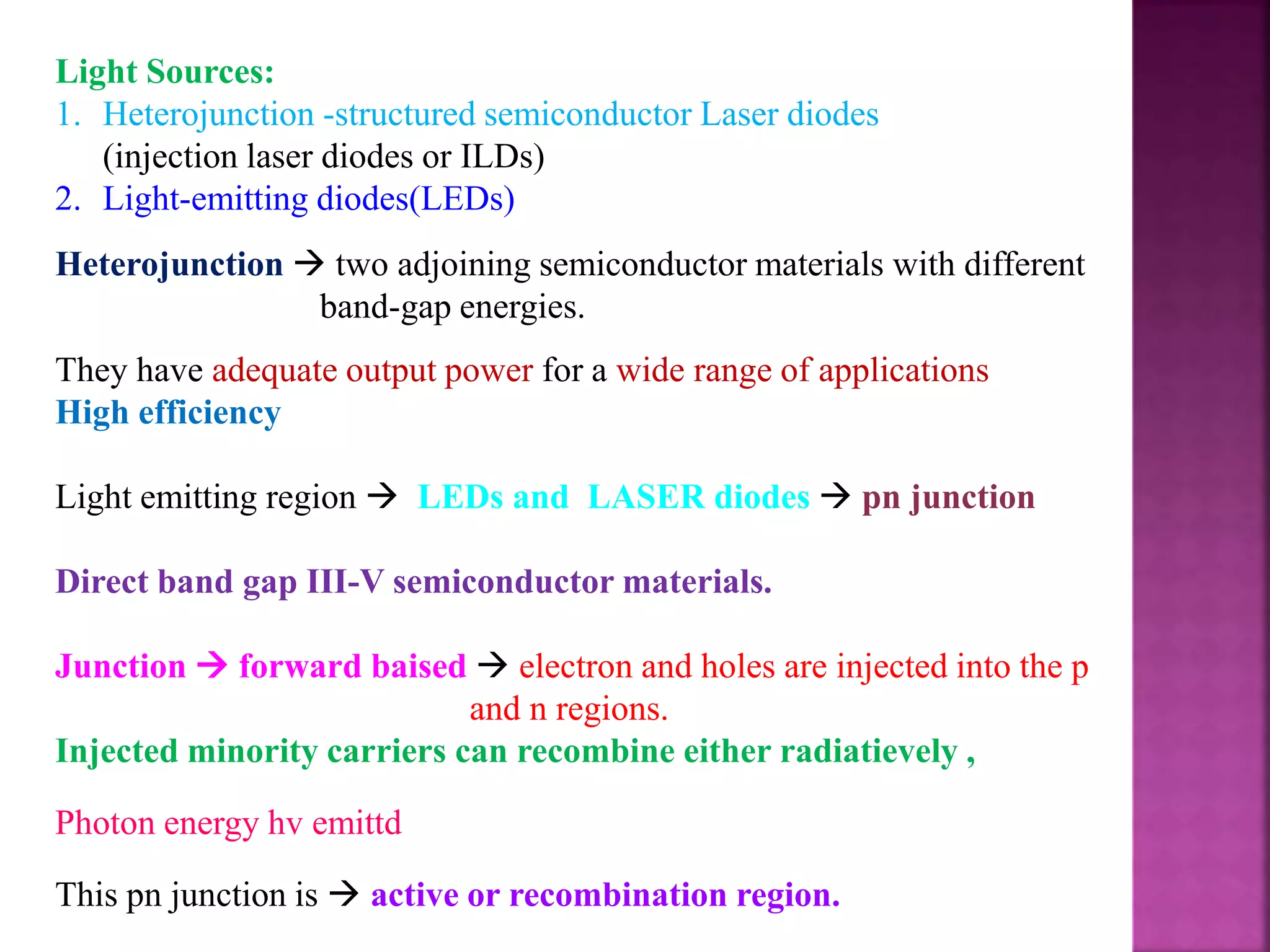 Unit 3- OPTICAL SOURCES AND DETECTORS | PPTX | Chemistry | Science