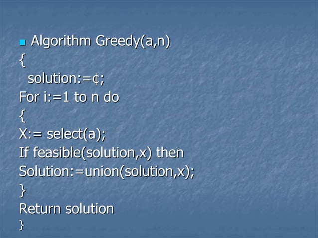 Unit 3-Greedy Method | PPT