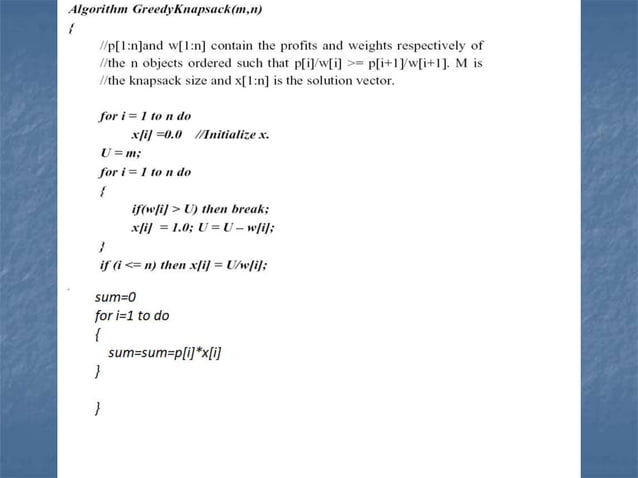 Unit 3-Greedy Method | PPT