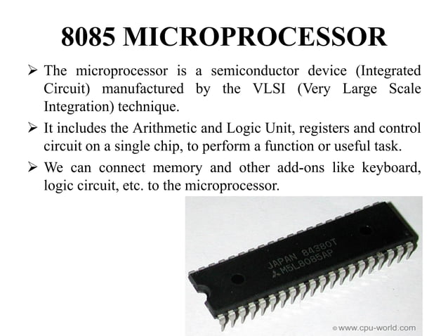 Introduction to 8085 Microprocessors | PDF