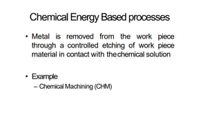 Chemical and Electro Chemical Based process | PDF | Chemistry | Science