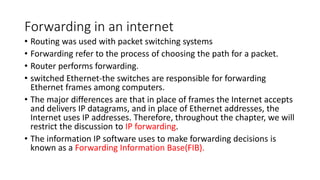 NP - Unit 3 - Forwarding Datagram and ICMP | PPT