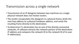 NP - Unit 3 - Forwarding Datagram and ICMP | PPT