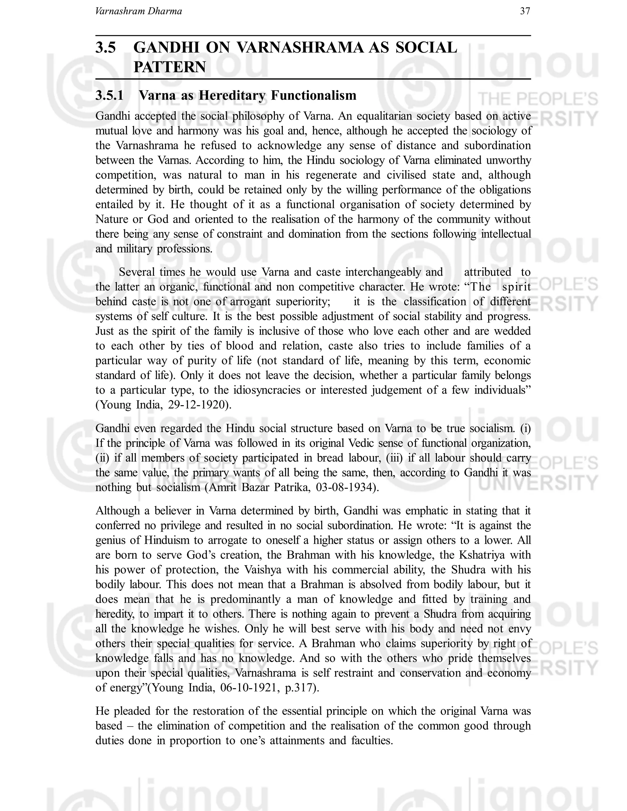 Varnashrama dharma | PDF