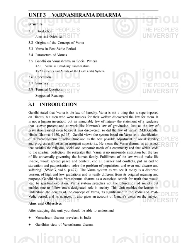 Varnashrama dharma | PDF