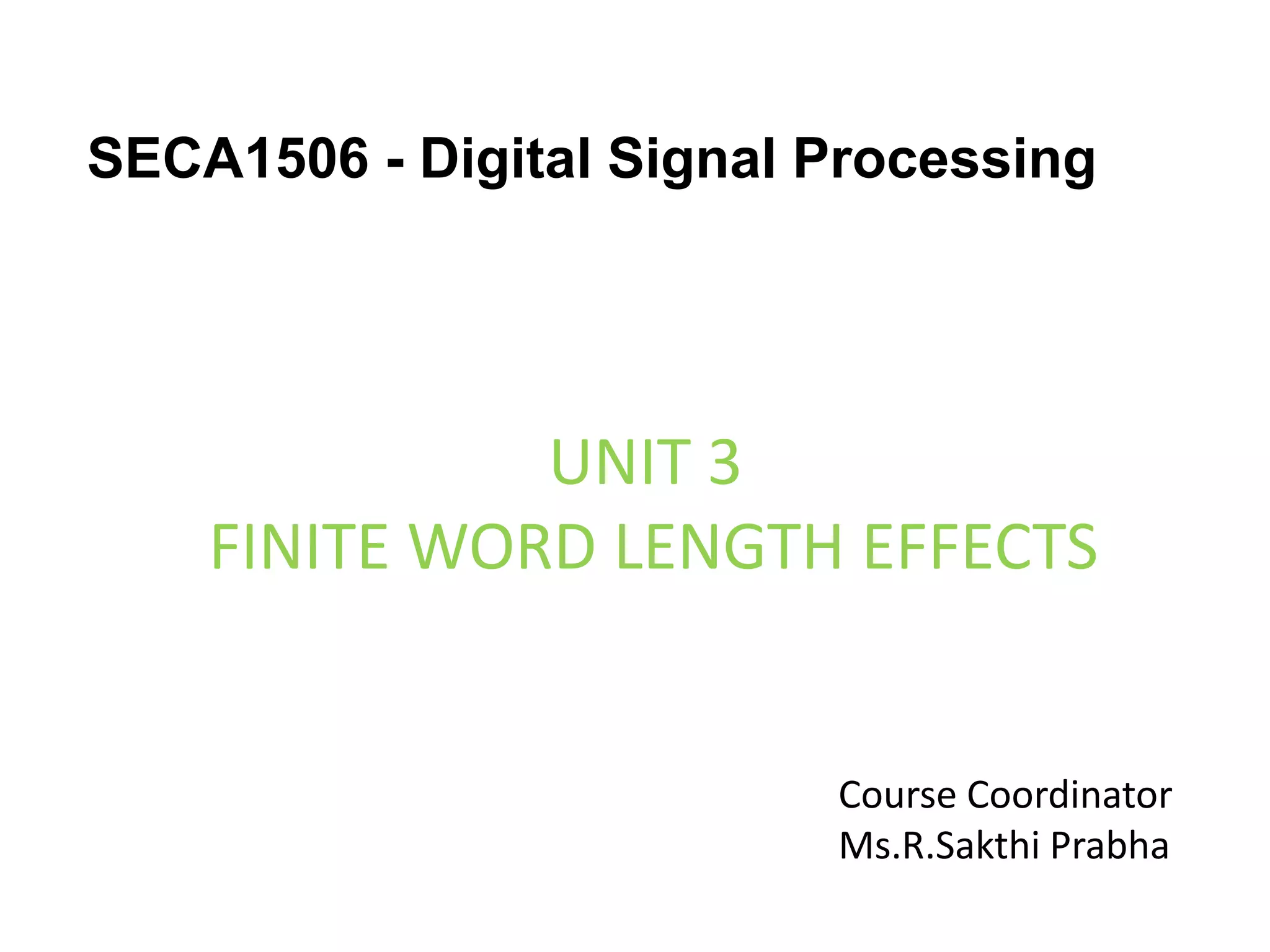 finite word length effects.ppt