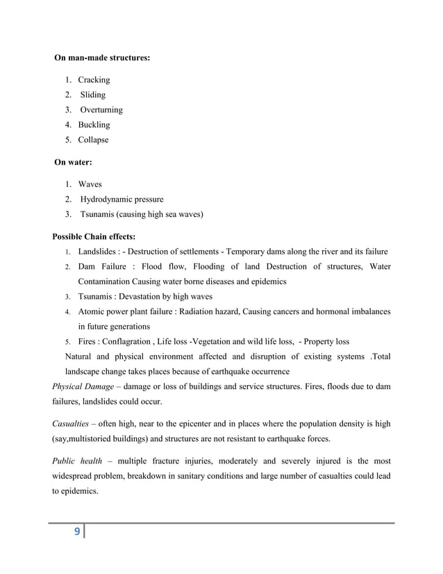 ENDOGENOUS HAZARDS EARTHQUAKES .docx