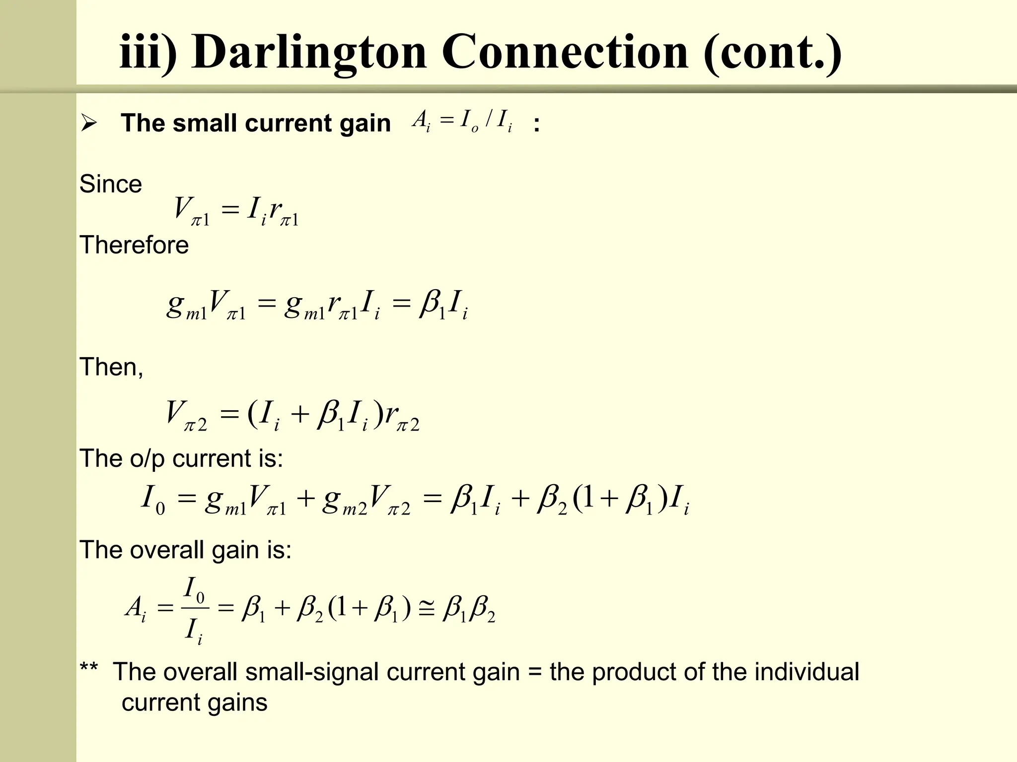 multistage amplifiers analysis and design | PPT