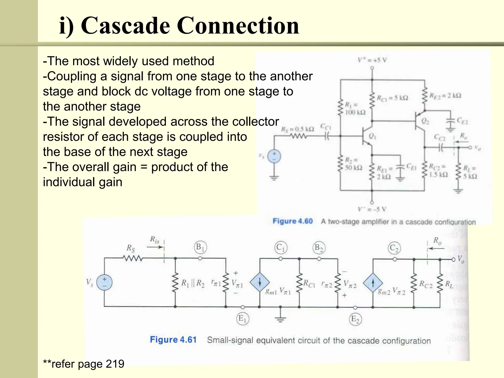 multistage amplifiers analysis and design | PPT