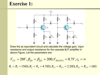 multistage amplifiers analysis and design | PPT