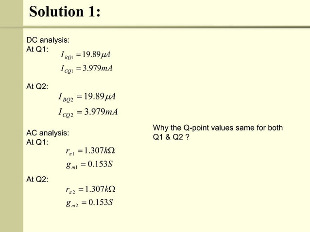 multistage amplifiers analysis and design | PPT | Computer Networking | Computing