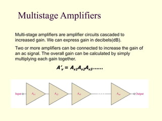 multistage amplifiers analysis and design | PPT