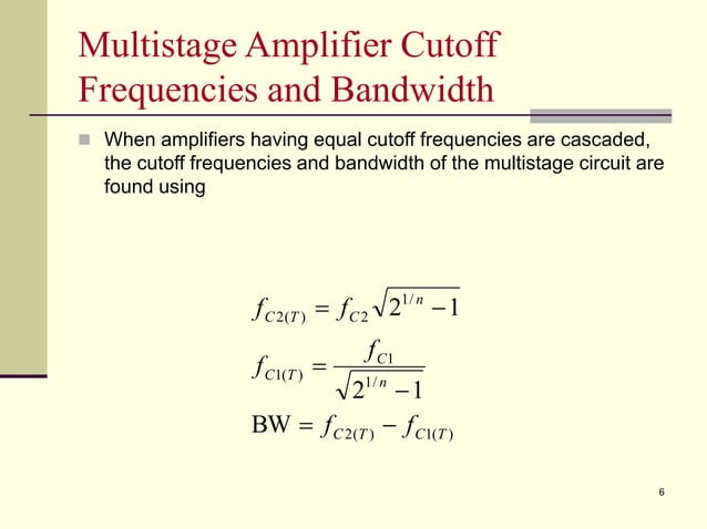 multistage amplifiers analysis and design | PPT | Computer Networking | Computing