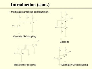 multistage amplifiers analysis and design | PPT