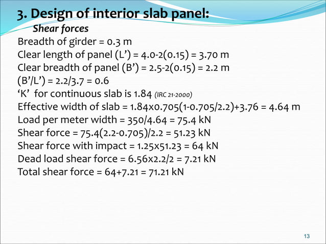 DESIGN OF DECK SLAB AND GIRDERS- BRIDGE ENGINEERING | PPT | Civil ...