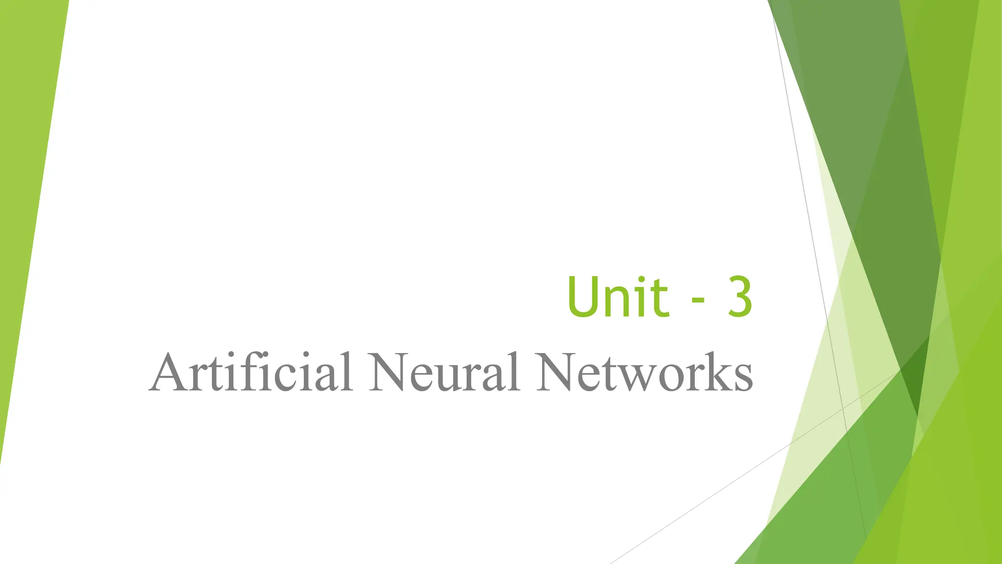 Artificial Neural Network for machine learning | PDF