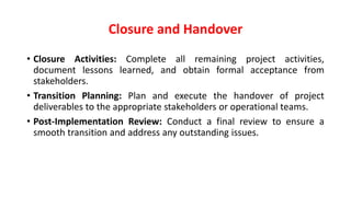 Programme Management & Project Evaluation | PPT