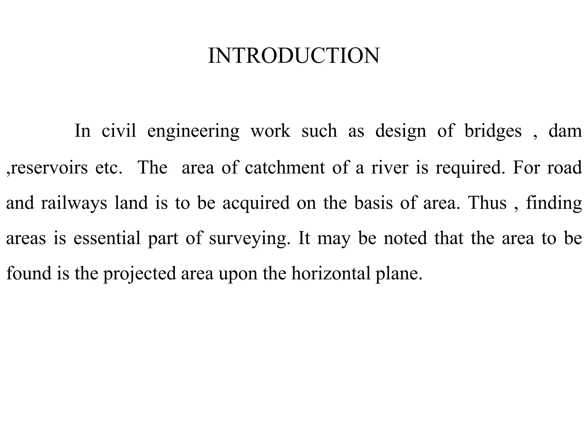 BASIC SURVEYING - AREAS AND VOLUMES COMPUTATION | PPT