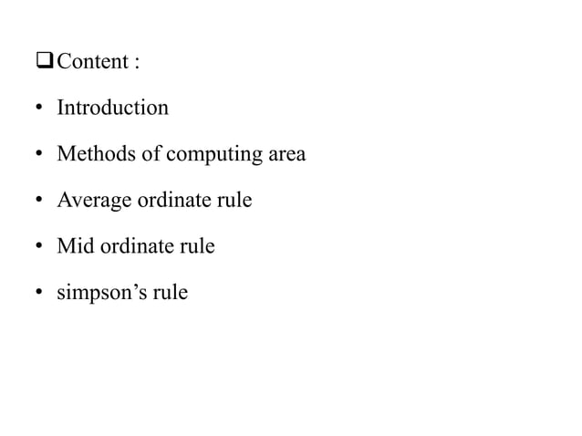 BASIC SURVEYING - AREAS AND VOLUMES COMPUTATION | PPT | Geography | Science