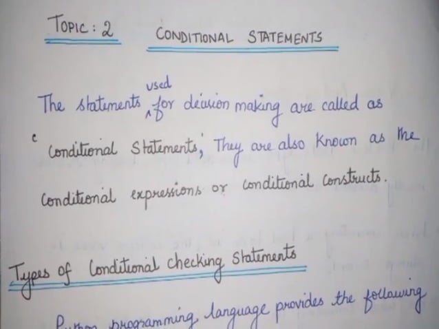 Has Python Notes For Unit 3 Conditional Statements Ppt 3418