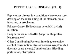 Understanding Peptic Ulcer Disease, Iron Deficiency Anemia, and ...