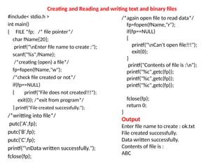 pre processor and file handling in c language ppt | PPT