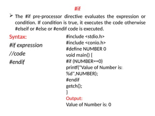 pre processor and file handling in c language ppt | PPT
